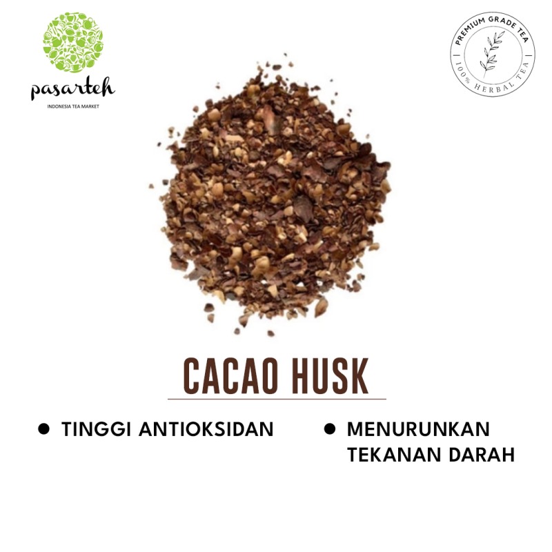 Pure Cacao Husk Premium Grade - 100 gr - Pasarteh
